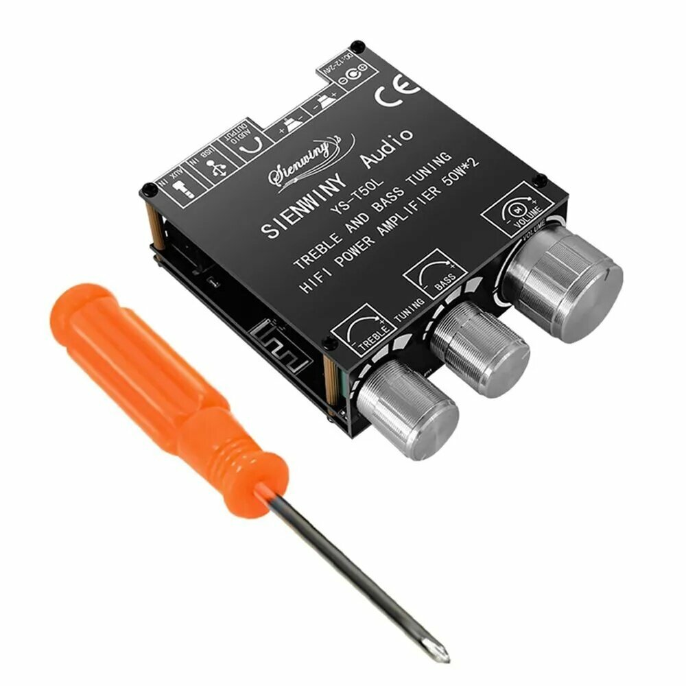 Усилитель мощности звука 50 Вт*2 Bluetooth-совместимый стерео беспроводной усилитель 5.1 YS-T50L