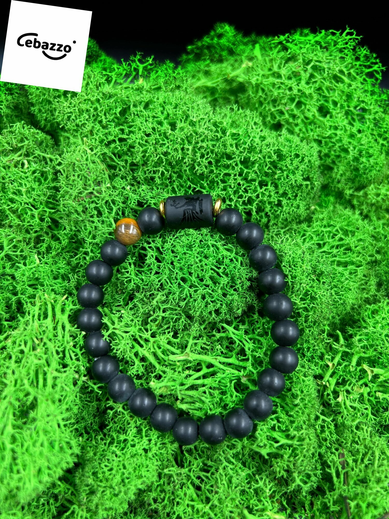 Браслет Дева из агата и тигрового глаза - талисман от сглаза