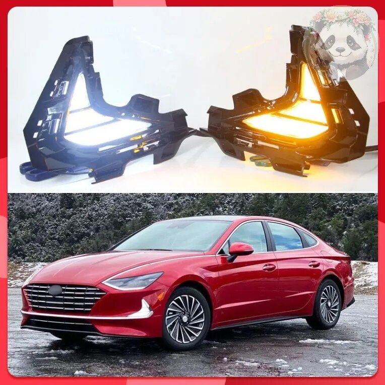 Контроллер ДХО для Hyundai Sonata DN8 (2 шт.), ABS пластик, белый свет
