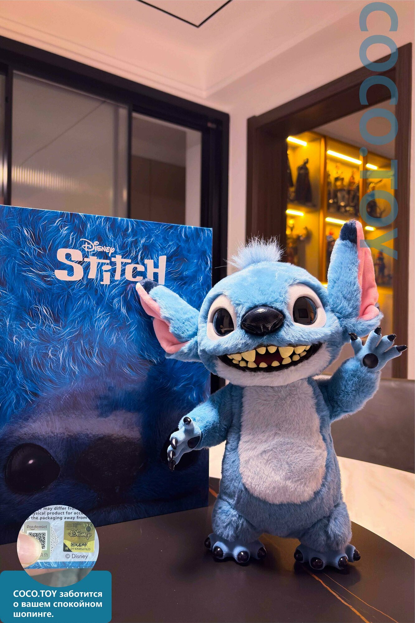 Стич мягкая игрушка Stitch Potdemiel Stitch Disney лило и стич 25CM COCO.TOY
