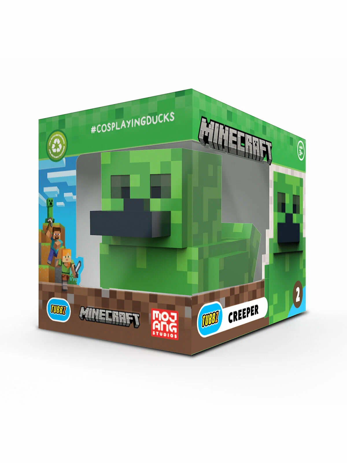 Фигурка-утка Tubbz Box Minecraft (Майнкрафт) Creeper (Крипер) (Коробка)