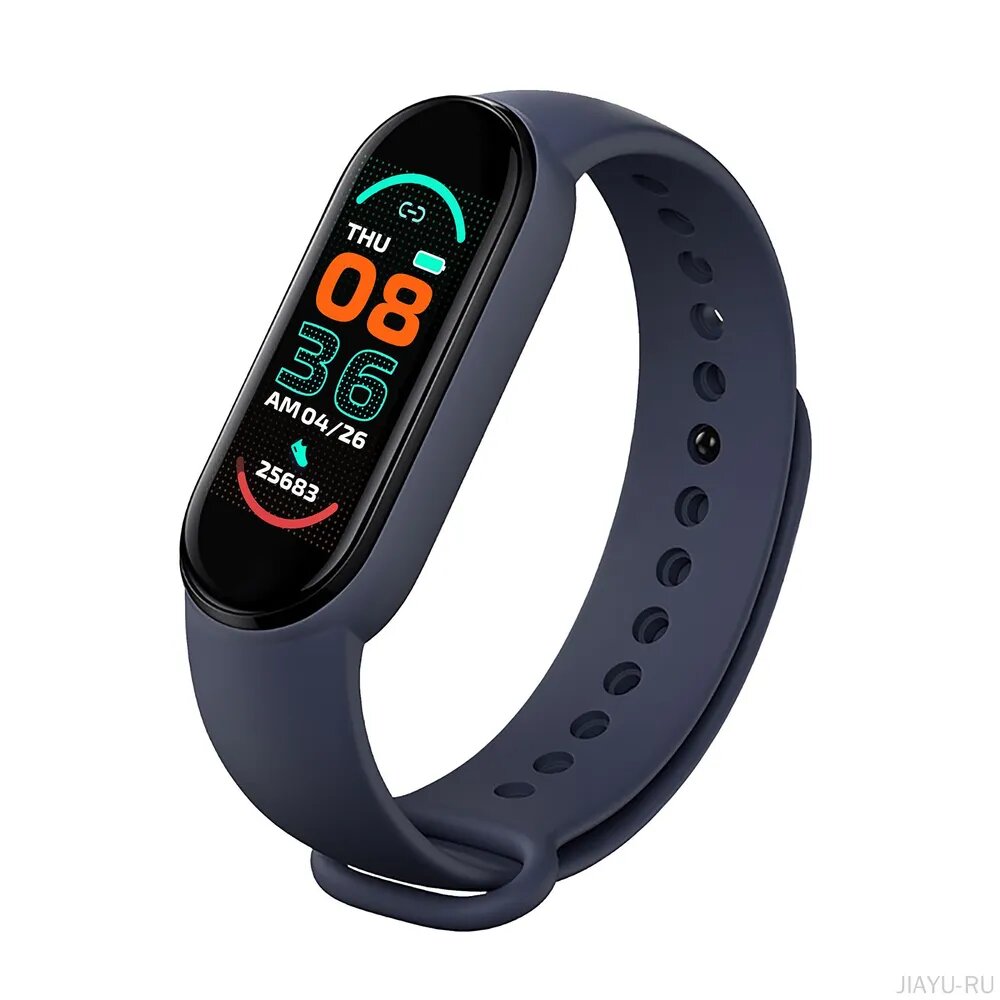 Kiboule Смарт-часы Темно-синий, мониторинг сна, Android, OLED экран, каучук, IP68