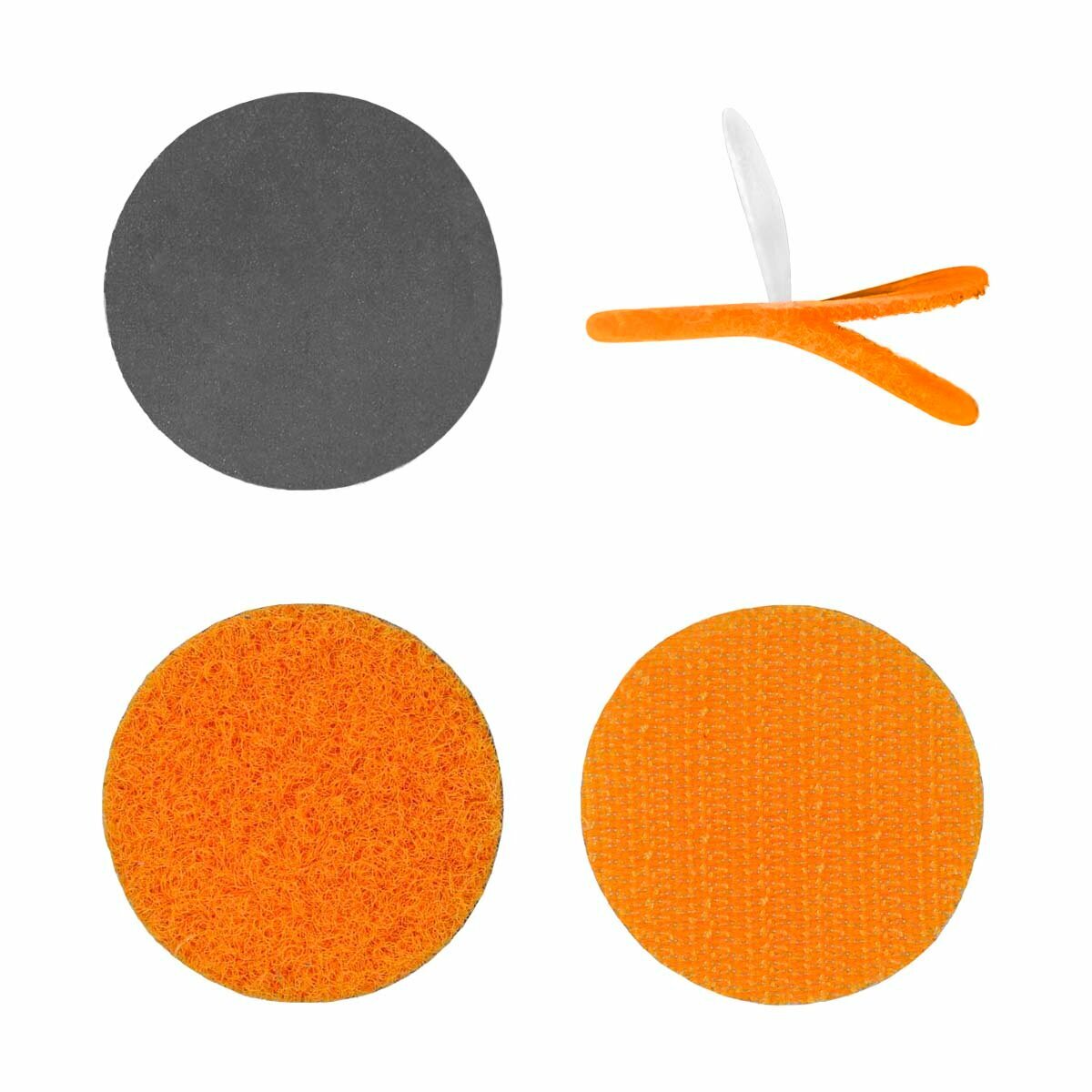 Фликер - кружок световозвращатель 35 мм 10 шт ярко-оранжевый