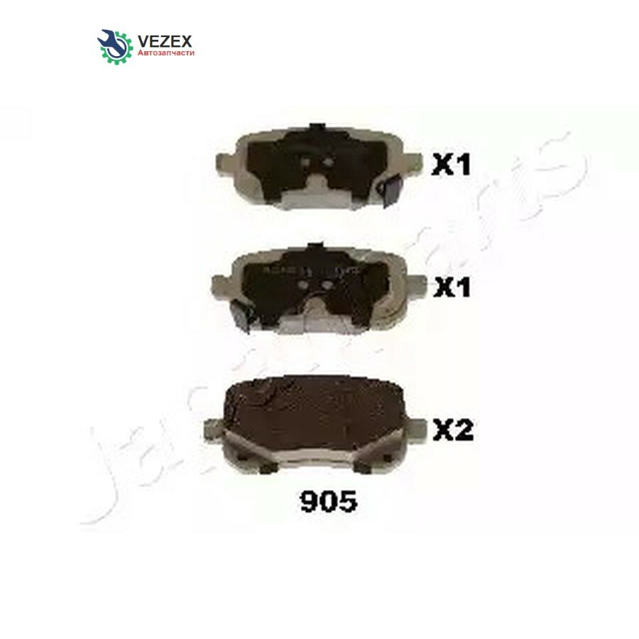 JAPANPARTS PP-905AF Колодки тормозные дисковые