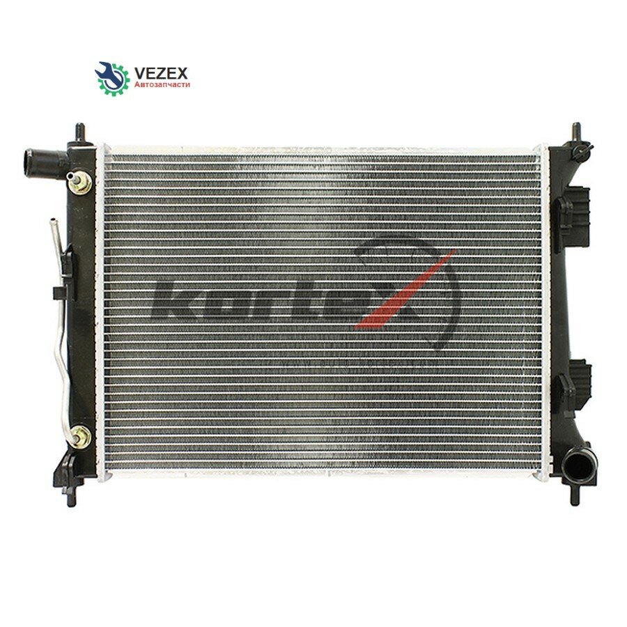 KORTEX KRD1062 Радиатор HYUNDAI SOLARIS/KIA RIO 11-14 1.4/1.6 АКПП (c трубками ох. АКПП) KRD1062