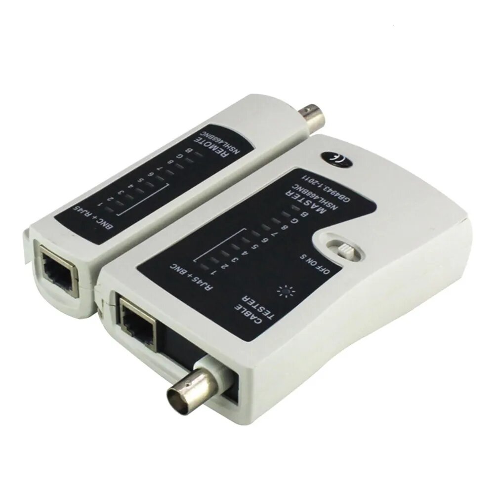 RJ45 BNC Cable Tester LAN Ethernet Cat5 Ремонт экранированный тестовый инструмент сетевой инструмент