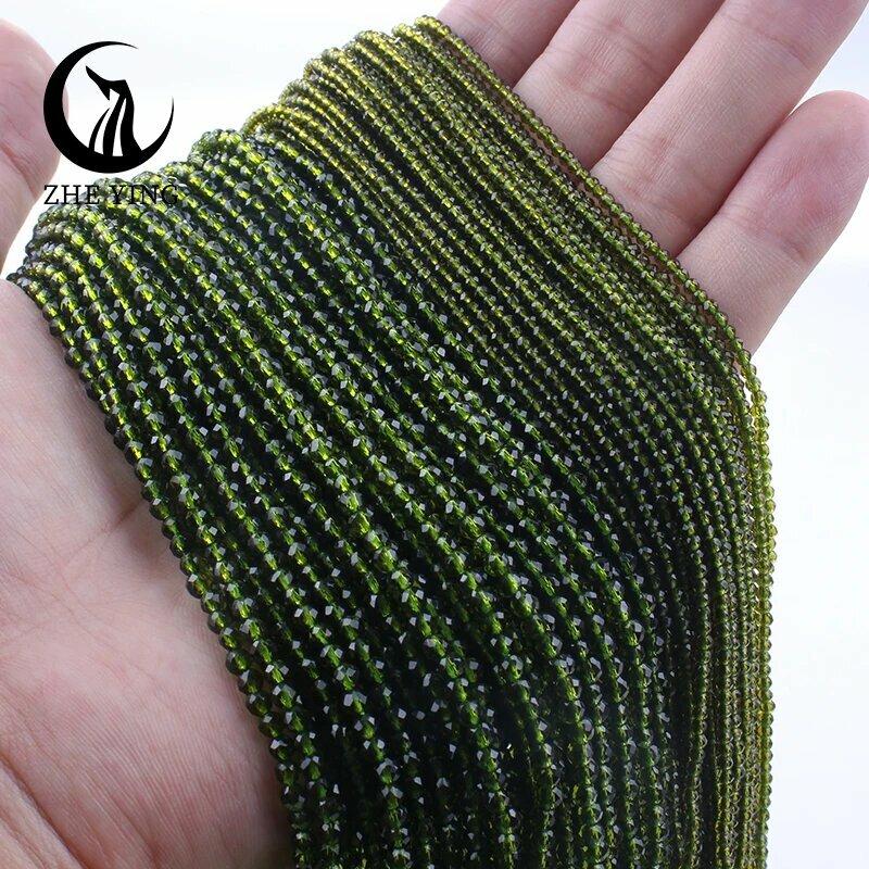 Зеленые хрустальные бусины ZHEYING 2-3 мм 10 шт. 2mm(about 1800pcs), 32. Olivine