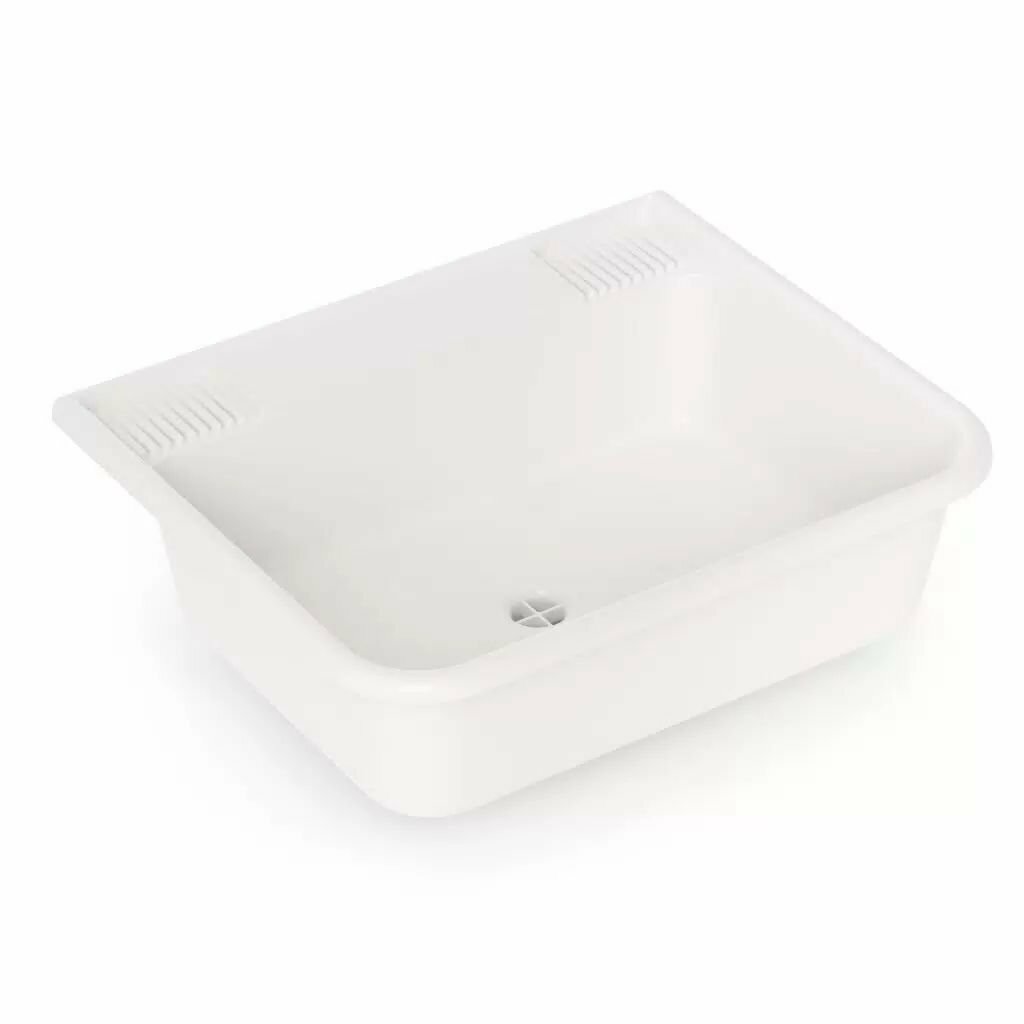 Раковина пластик, для сада, 502х410х174 мм, Альтернатива, М8014, белая