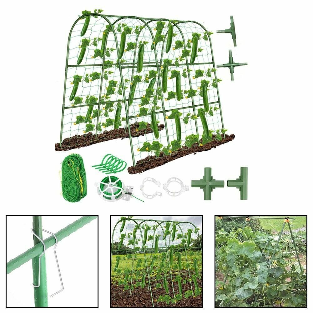 Огуречная решетка для высокой грядки U-образная садовая решетка для вьющихся растений