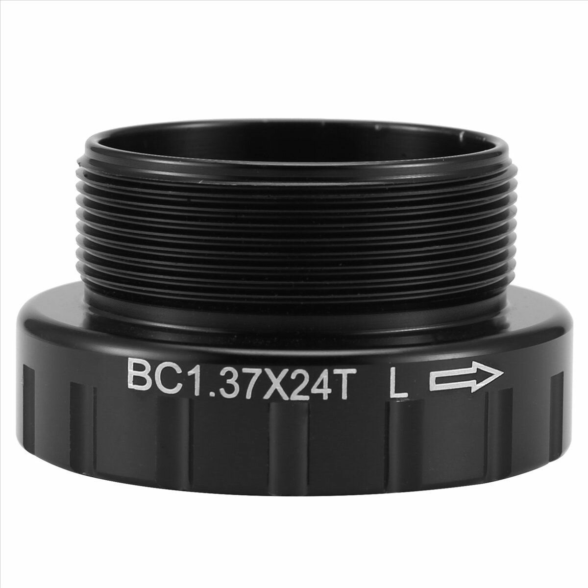 Алюминиевая каретка для велосипеда, подшипник 68/73 мм, левая, черная.