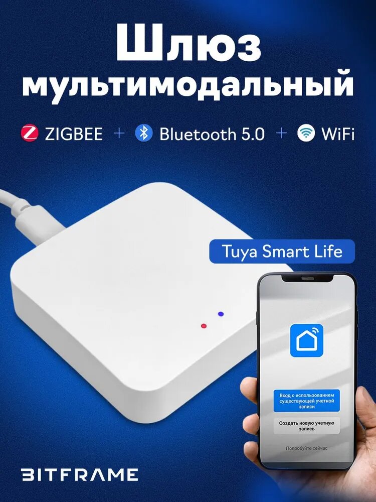 Zigbee шлюз + Bluetooth 5.0 + WIFI tuya, wifi мост, хаб для умного дома smart life