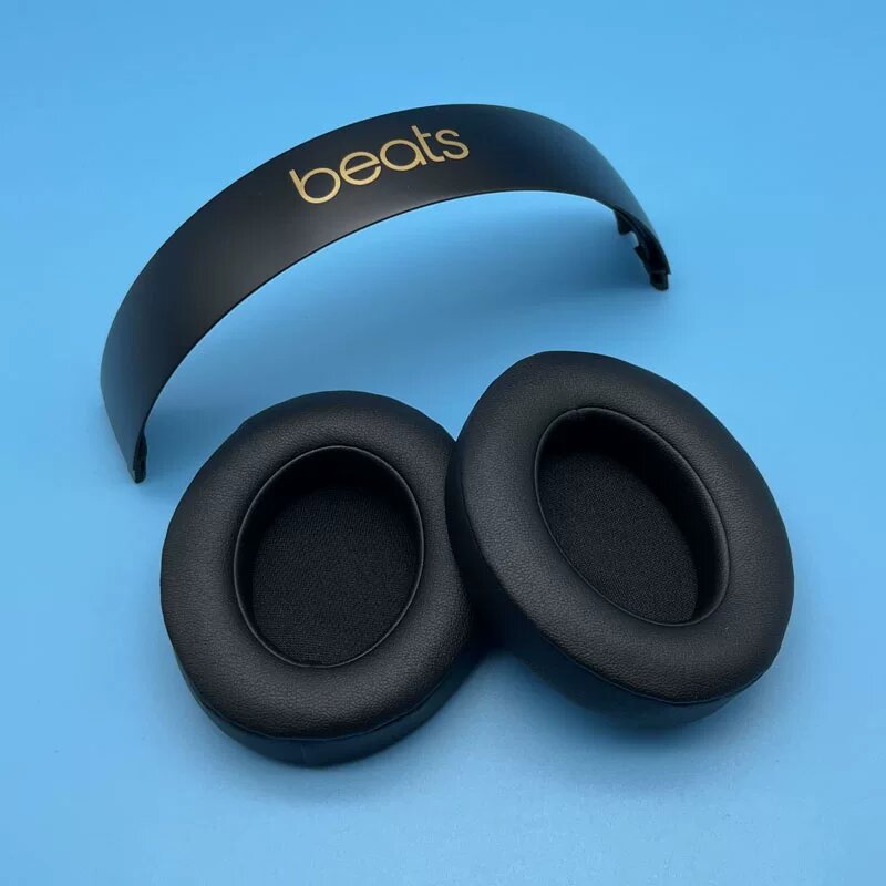 Оригинальные заменяющие детали для Beats Studio 3: головная лента и амбушюры — полуночный черный, для беспроводных