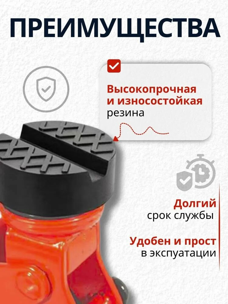 Опора страховочная для домкрата Feabrate, нагрузка до 3.02 т — комплектующие для домкрата, подставка под домкрат