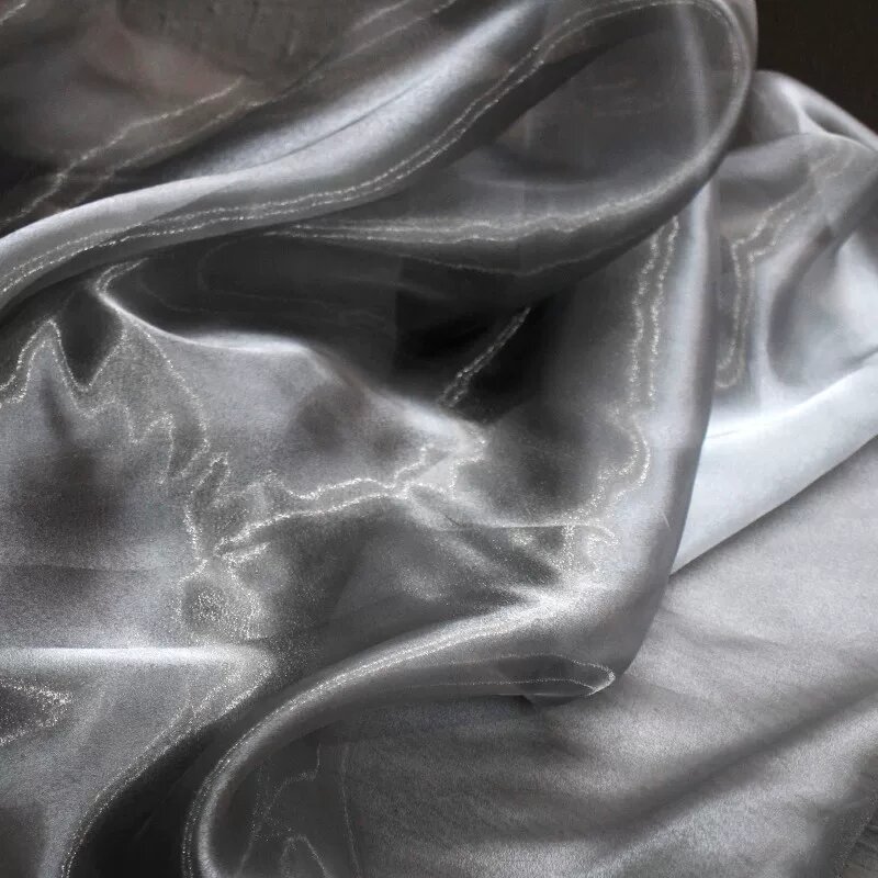 Блестящая кристаллическая тюлевая ткань, водянистая, сказочно-прозрачная сетчатая ткань для фона, для одежды Ханьфу,