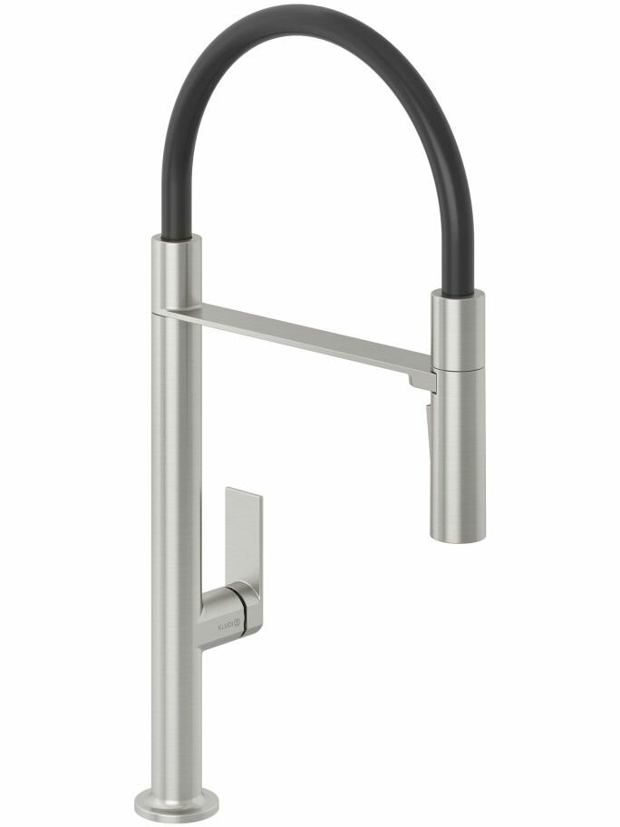 Смеситель для кухни KLUDI QORD 56859N575 гибкий излив (никель, L-22 H-20,5)