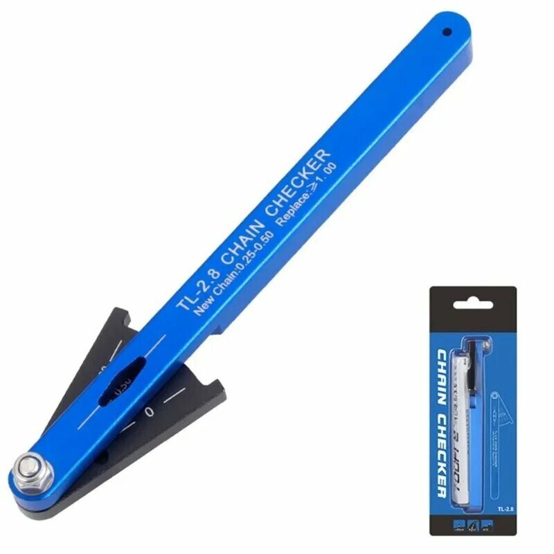 (1 штука) Линейка для измерения износа велосипедной цепи-стандартная модель