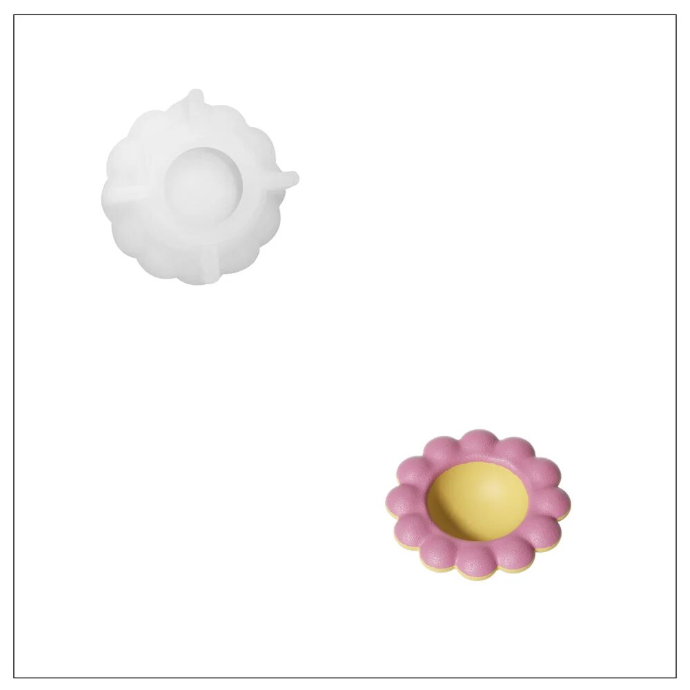 Силиконовая форма для бетона Flower, Цвет: 1 cavity
