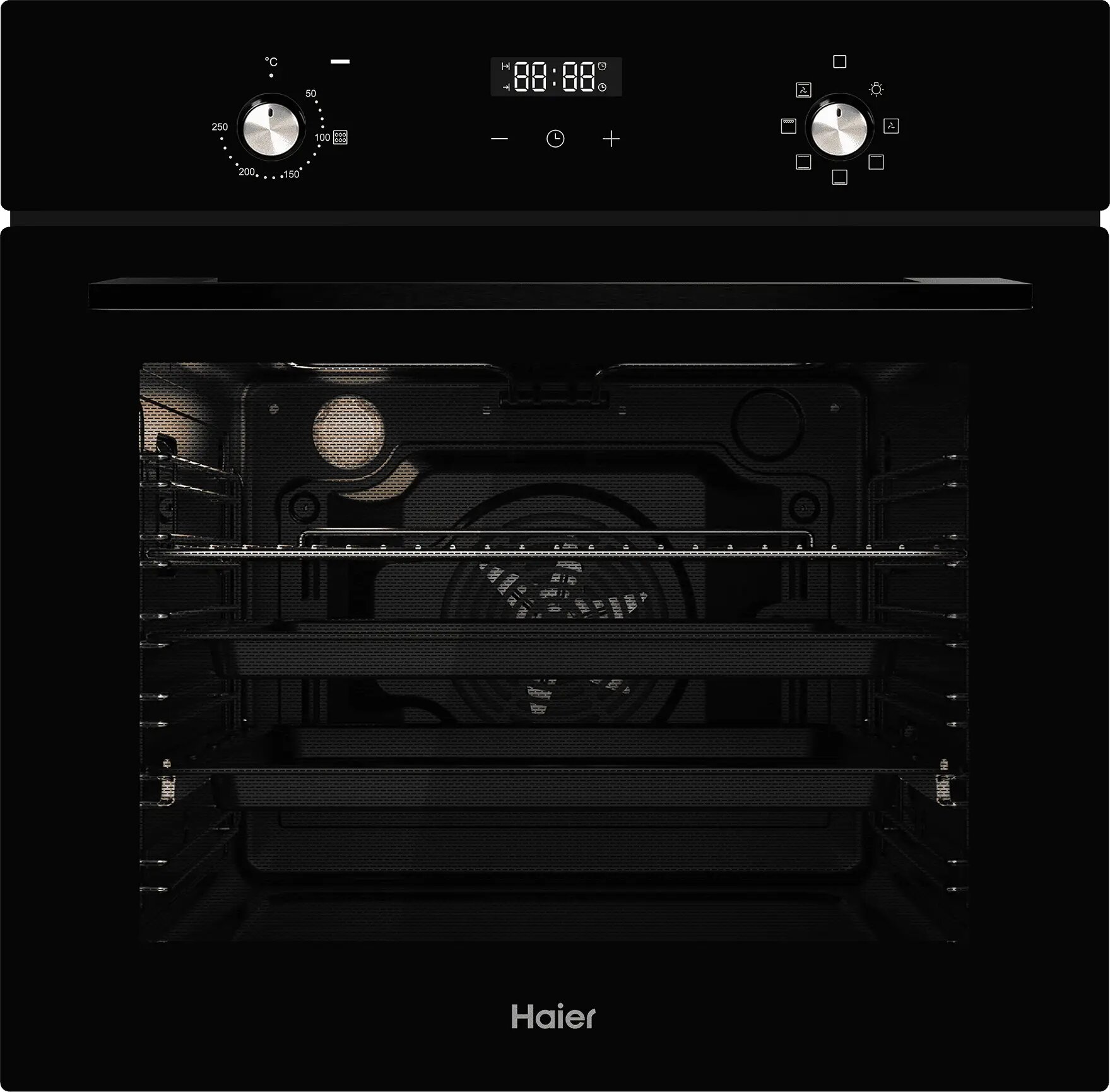 Электрический духовой шкаф Haier HOX-P06HGB с телескопическими направляющими