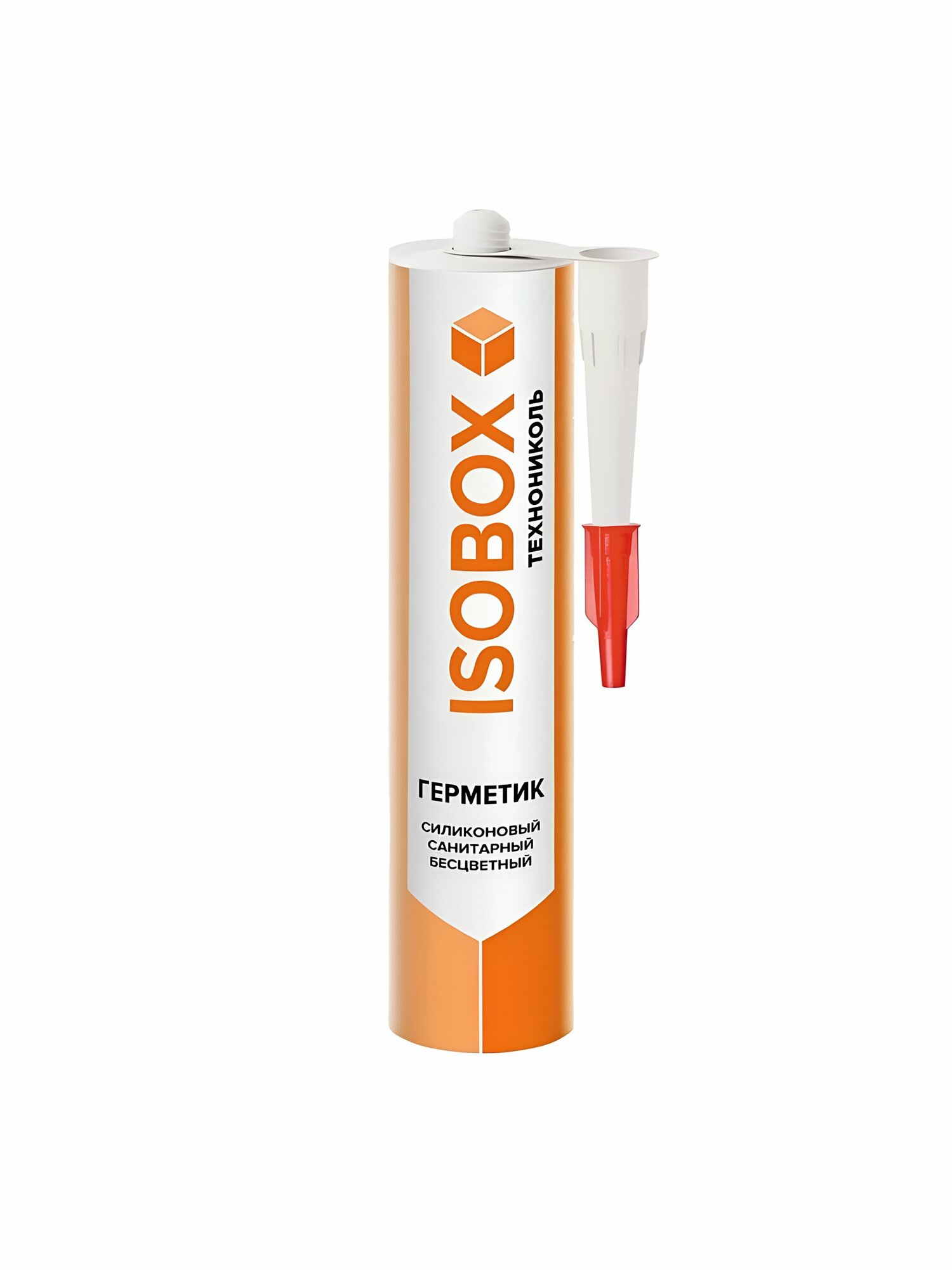 Герметик силиконовый, санитарный, Технониколь, ISOBOX, 069 574, 260 мл, бесцветный
