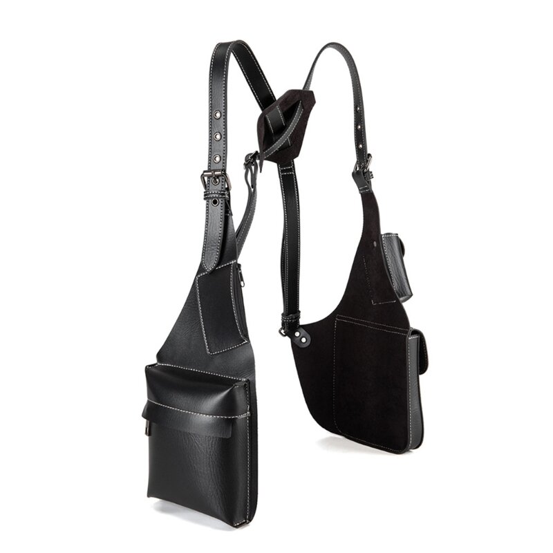 Кожаная Наплечная Сумка-Кобура с Регулируемым Ремешком на Предплечье в стиле Ретро для Косплея На Сцене и Приключений На свежем воздухе