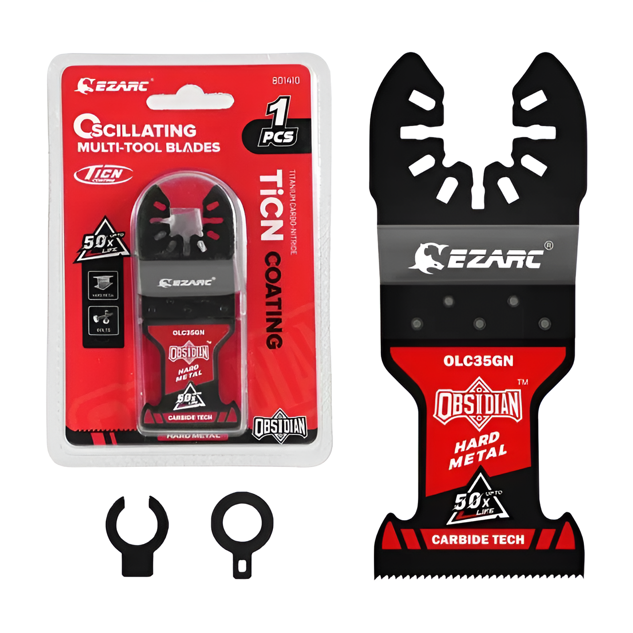 Карбидная насадка EZARC по металлу серия обсидиант, для реноватора мультитула, полотно пильное 1 шт.