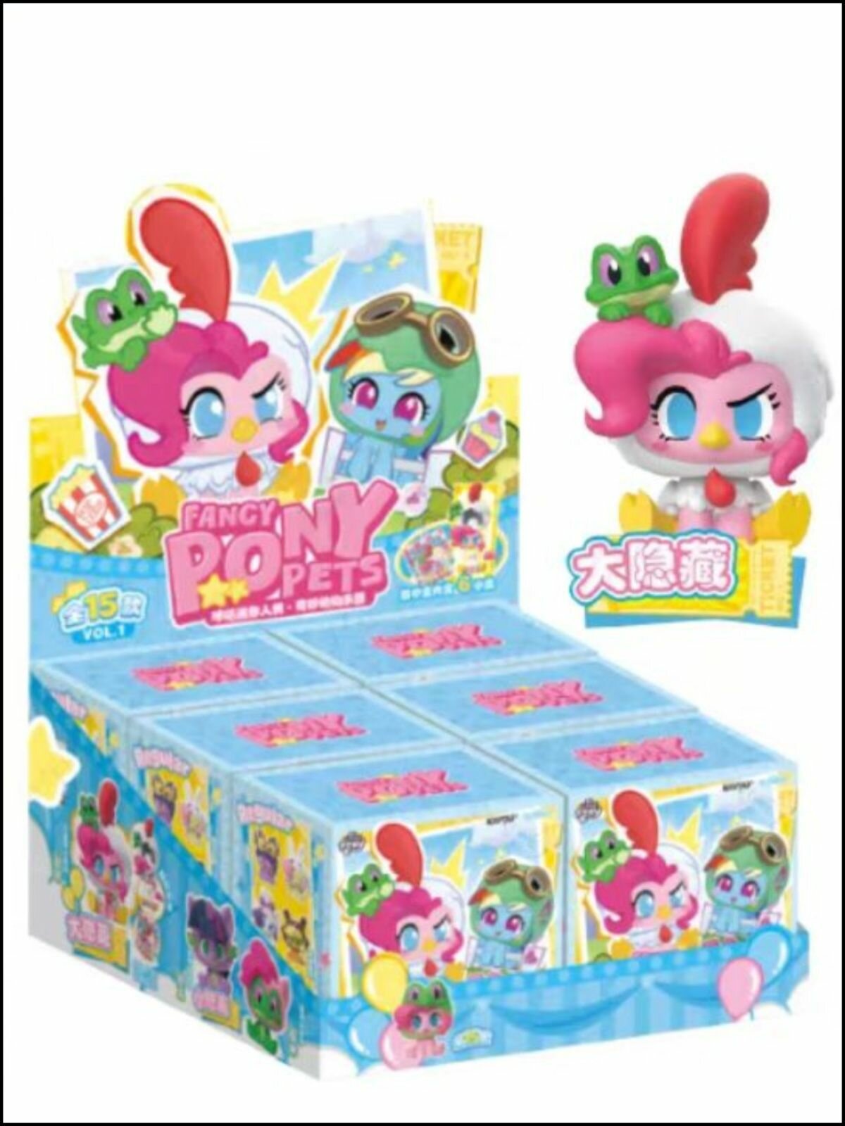 Эксклюзивная коллекционная фигурка MY LITTLE PONY в слепой коробке, миникукла нажимается, набор из 6 штук