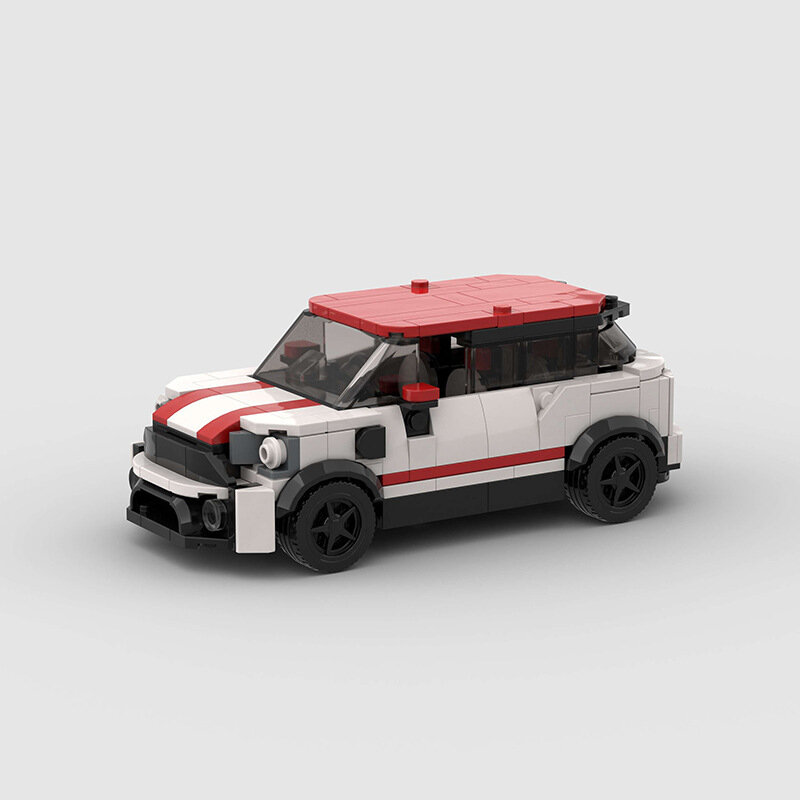 Игрушка для сборки MOC mini cooper F60, креативная модель автомобиля, всего 309 строительных блоков