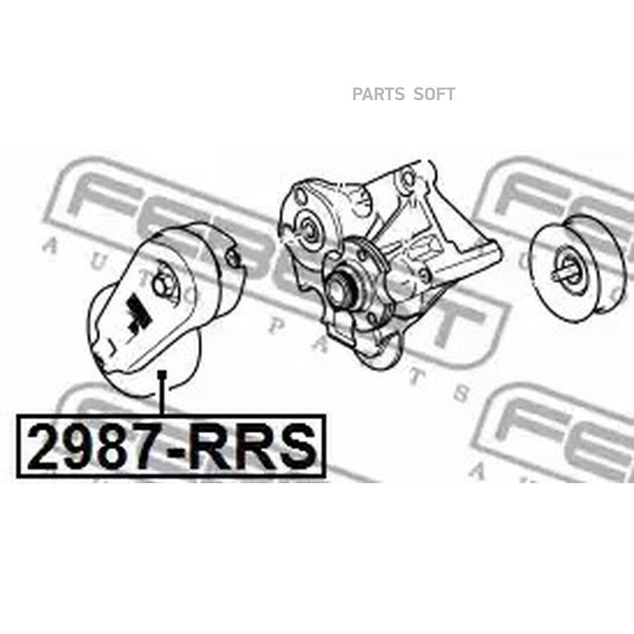 FEBEST 2987-RRS ролик натяжной LAND ROVER DISCOVERY IV 2010-