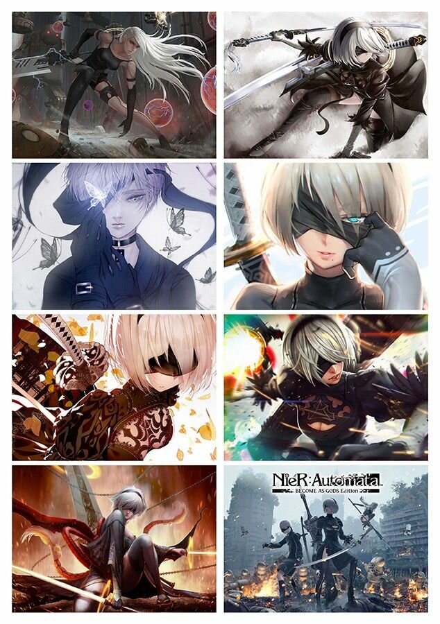 Наклейки NieR: Automata No.6