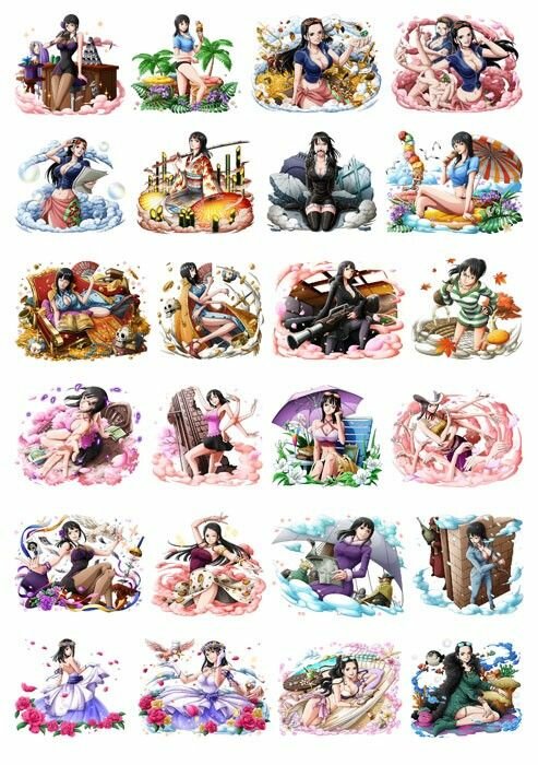 Наклейки One Piece No.19 Robin Nico