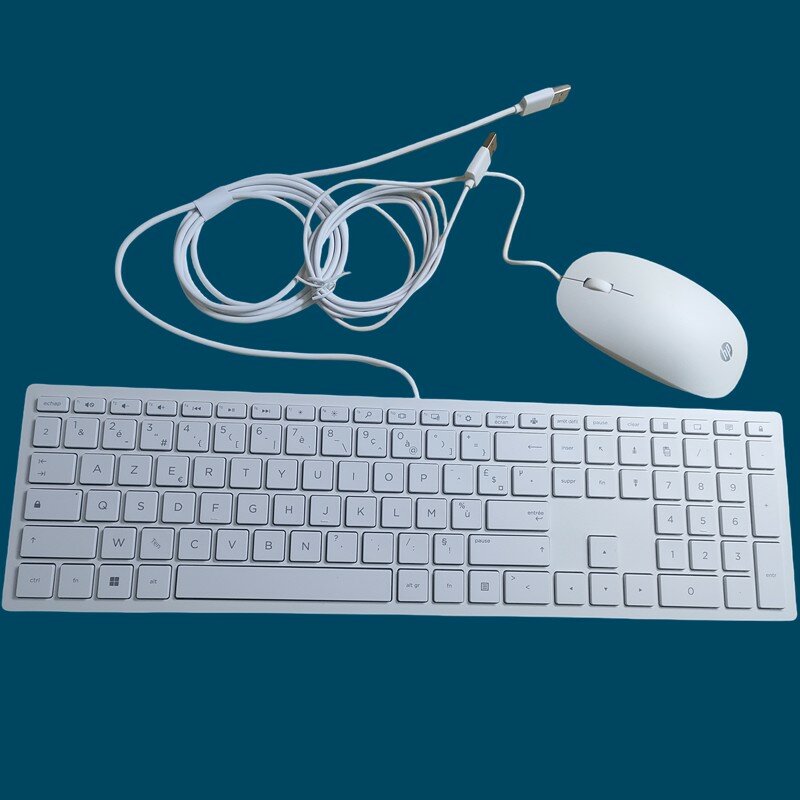Комплект клавиатура и мышь с французским языком, USB, проводная, модель TPC-C003K TPC-C002M