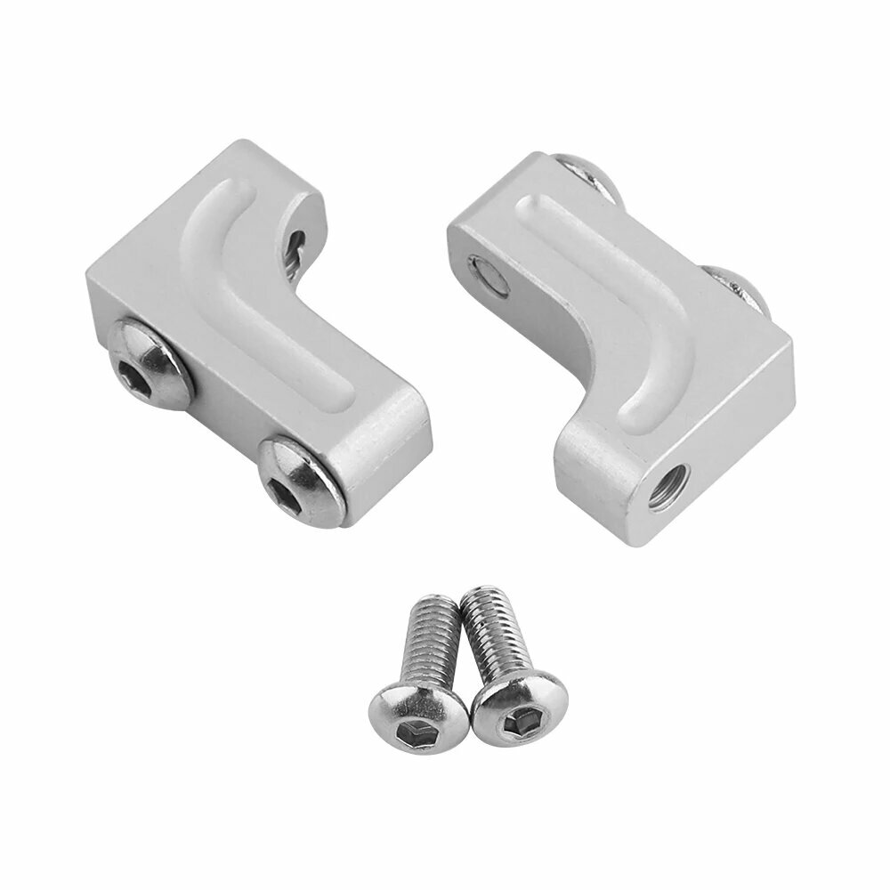 2 шт. алюминиевый кронштейн сервопривода Silver для SCX10