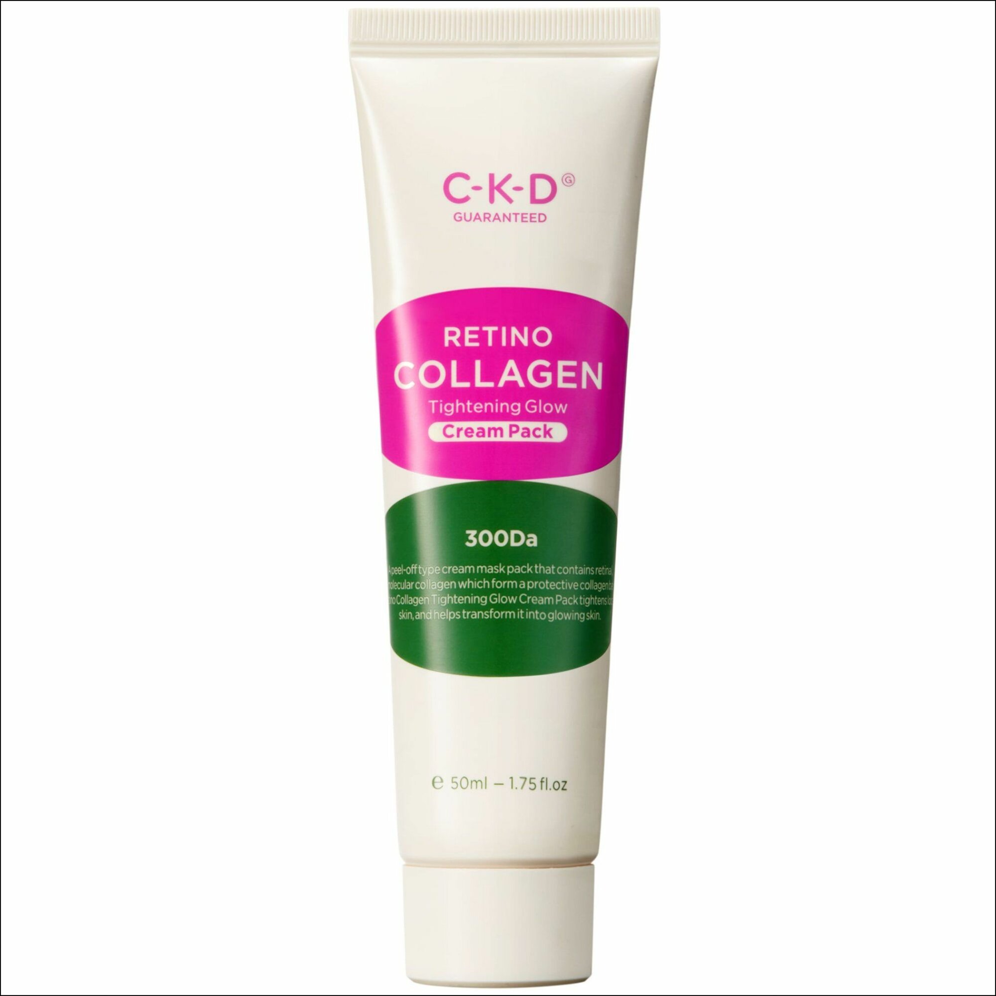 . CKD Коллагеновая маска-пленка для подтяжки лица +кисть Retino collagen small molecule 300 tightening cream pack 50 мл.