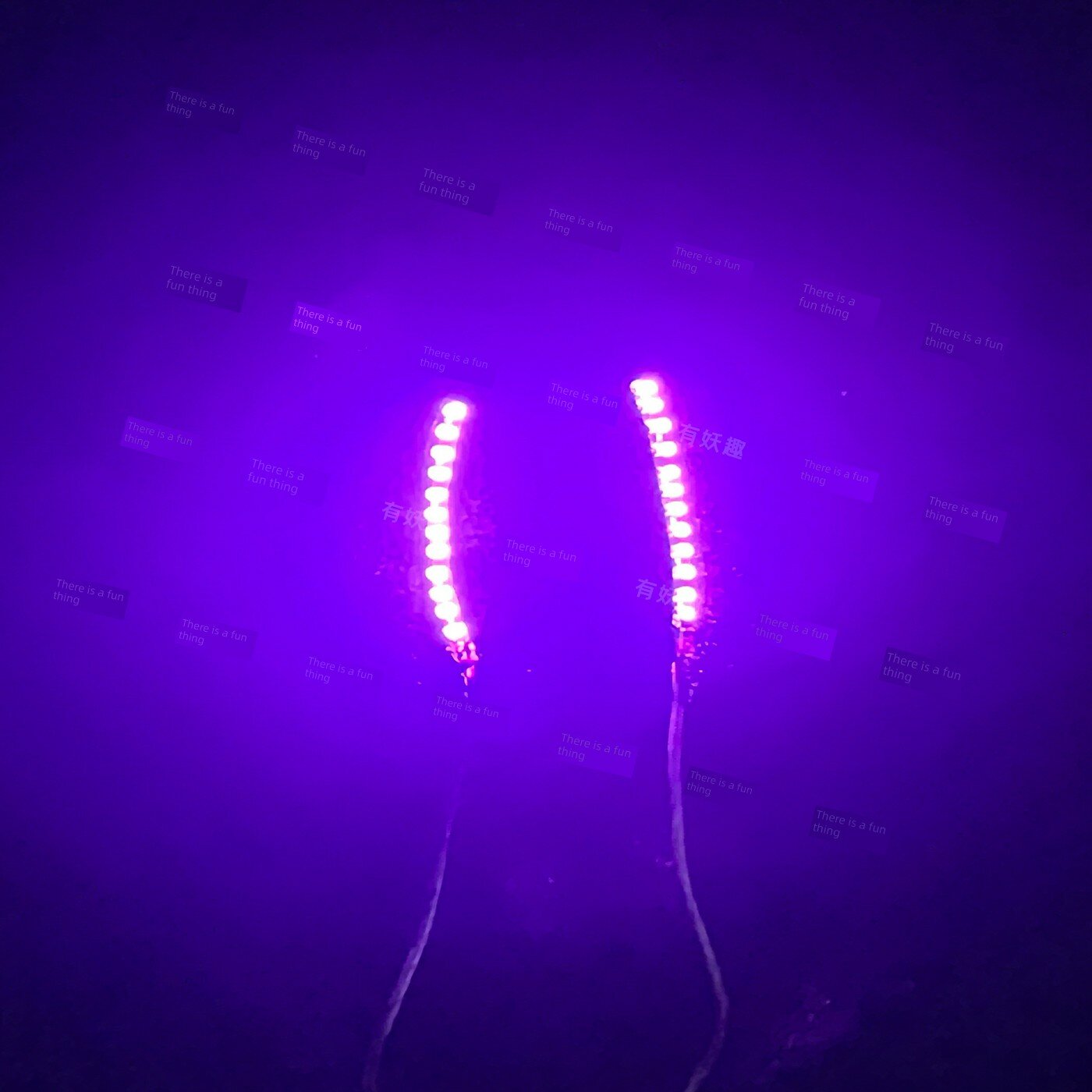 Белый тигр узор LED светящаяся наклейка для тела, водонепроницаемая, многоразовая, светится в темноте - Розовый