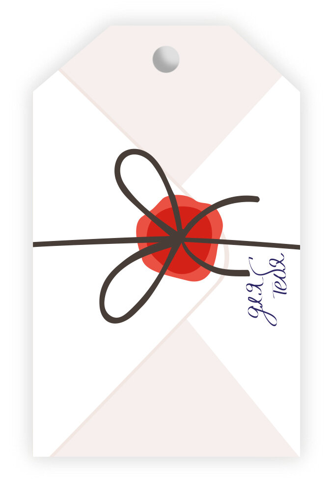 Декоративные аксессуары Бирки для подарков, Для тебя (письмо), 5*8 см, 20 шт, Белый, Красный, Розовый