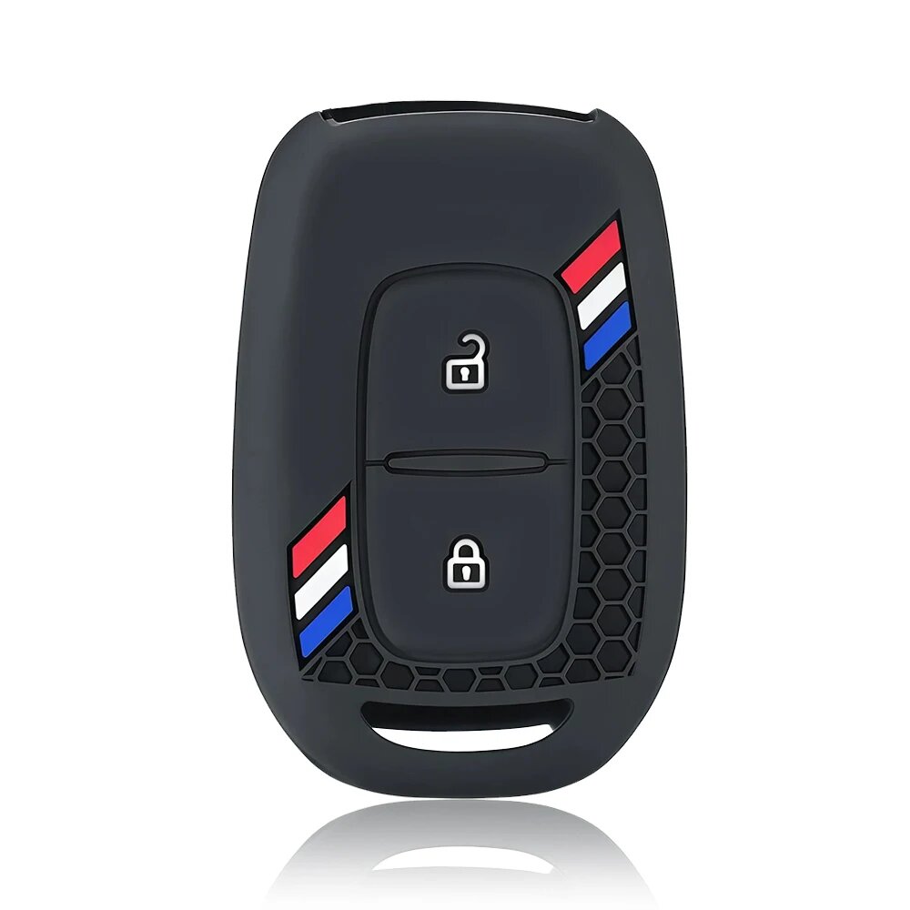 Модный Силиконовый Чехол Для Ключей Для Автомобилей Renault С 2 Кнопками, Подходит Для Моделей Duster, Sandero, Logan, Clio