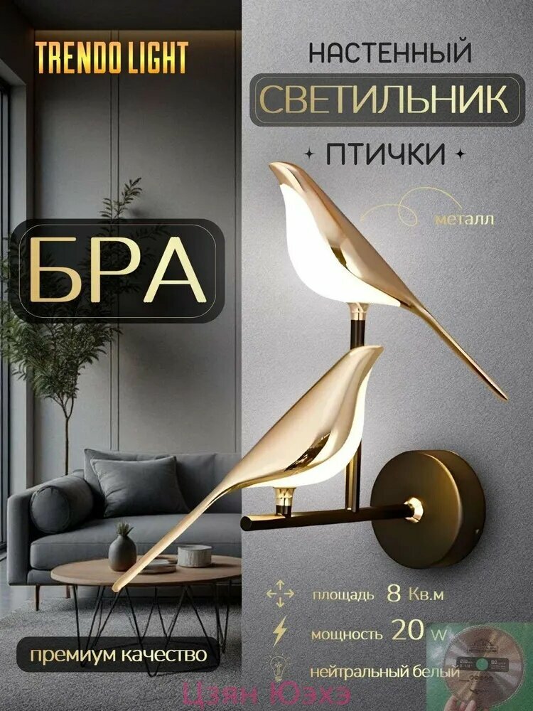 Настенный светильник, LED, 20 Вт