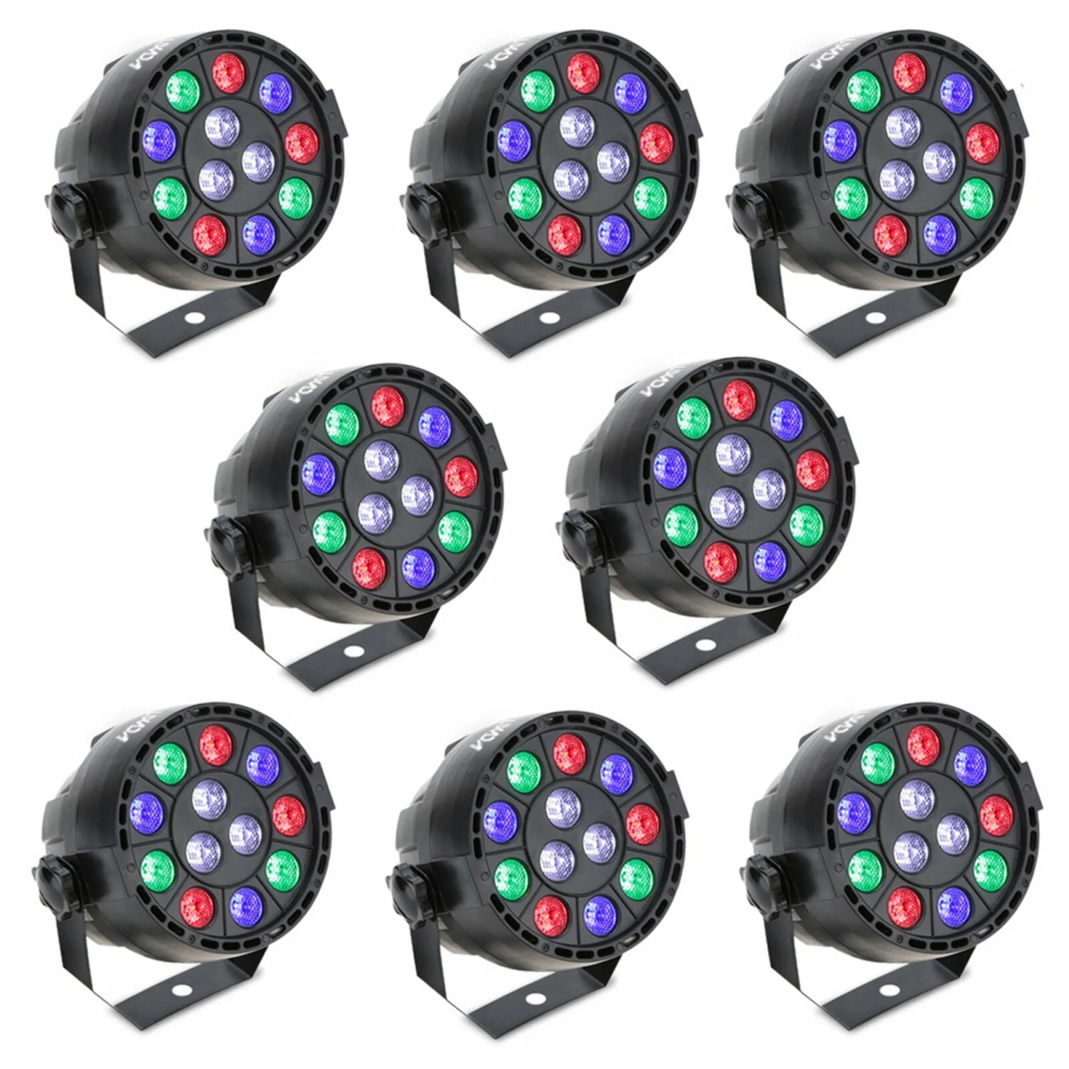 Lixada DMX-512 RGBW LED High Power Stage PAR Light Lighting Strobe Professional 8 Channel Party Disco Show 30W AC 90-240