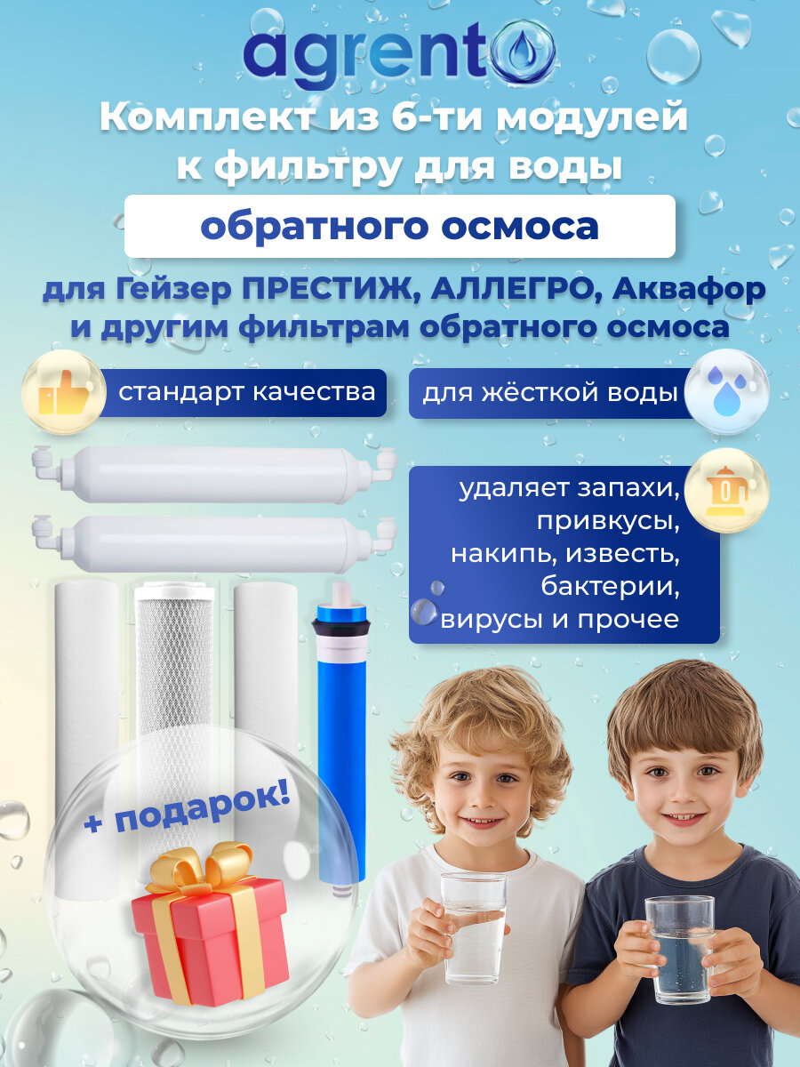 Набор картриджей подходит для Гейзер Аллегро М с минерализатором + подарок