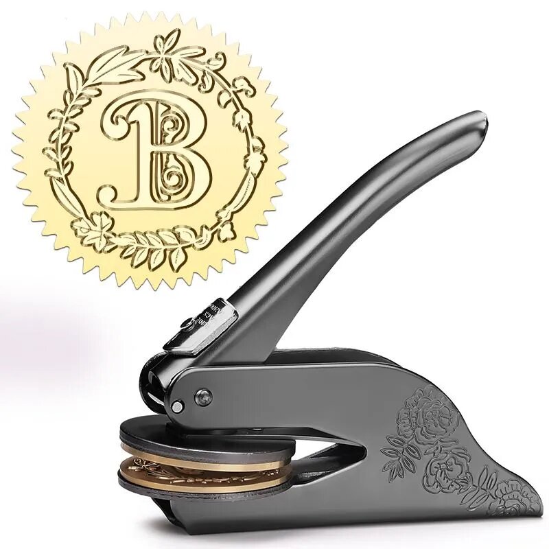Индивидуальный ручной пресс для тиснения из нержавеющей стали и латуни Буква B