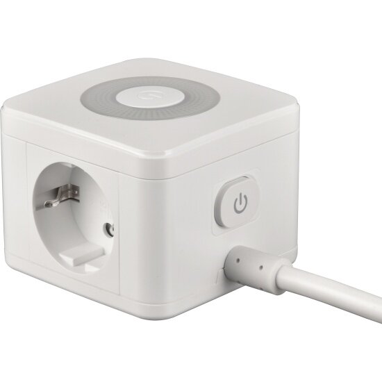 Удлинитель Uniel серии Standard, с/з, шнур 1,5м S-GCD2-1,5SBU WHITE