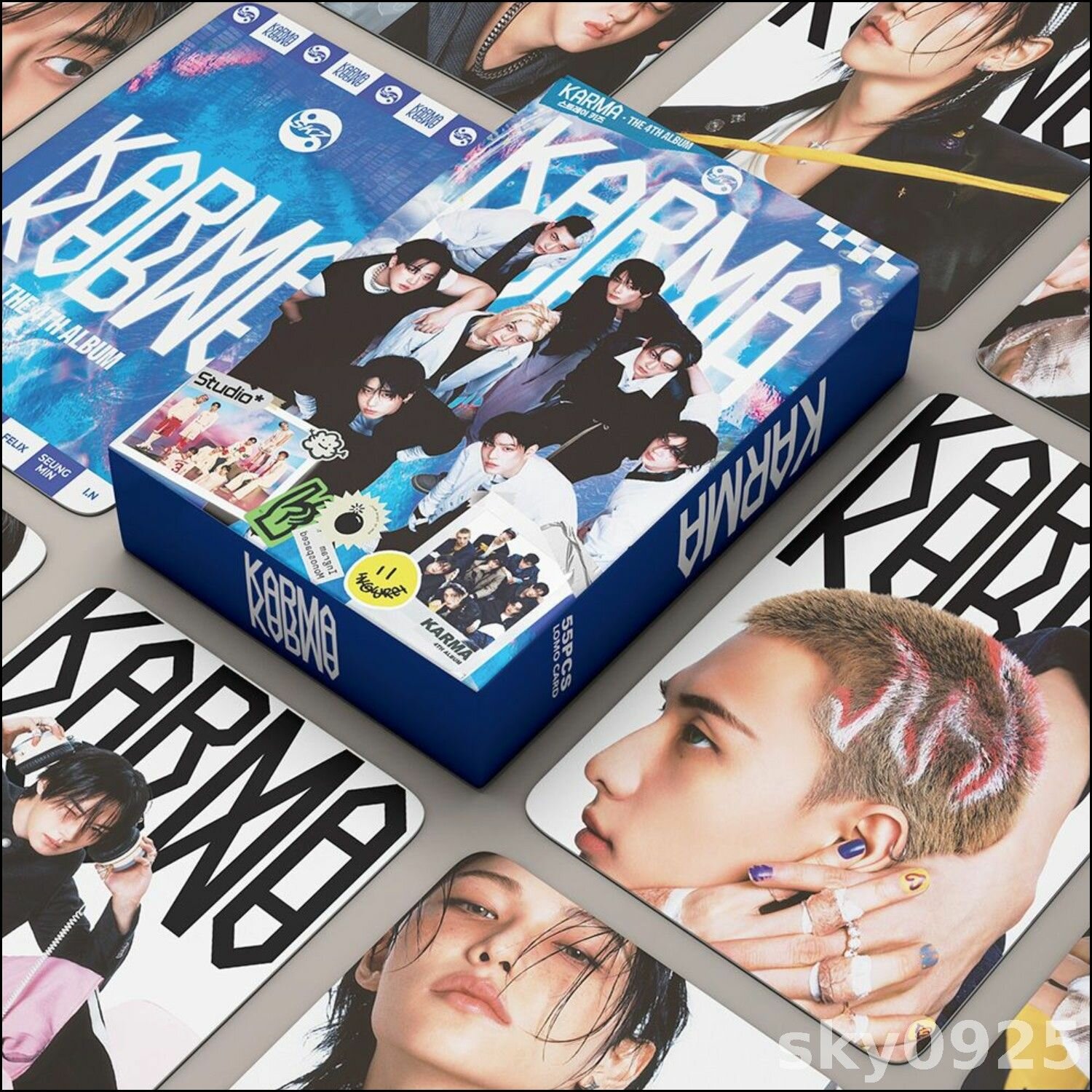 Ломо-карточки STRAY KIDS KARMA 4TH Studio Album, 55 шт, K-POP HOP, мини-фотокарточки STRAYKIDS 2025, коллекционные