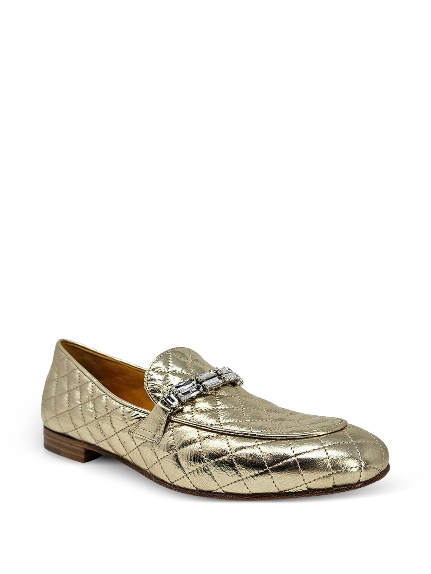Лоферы Madison Maison Quilted loafers, размер 37,5, gold — фото 1