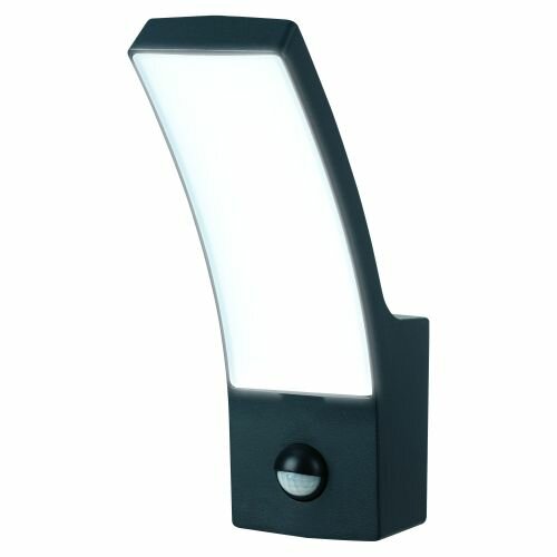Уличный настенный светильник Uniel ULU-S71A-12W/4000K SENSOR IP65 BLACK