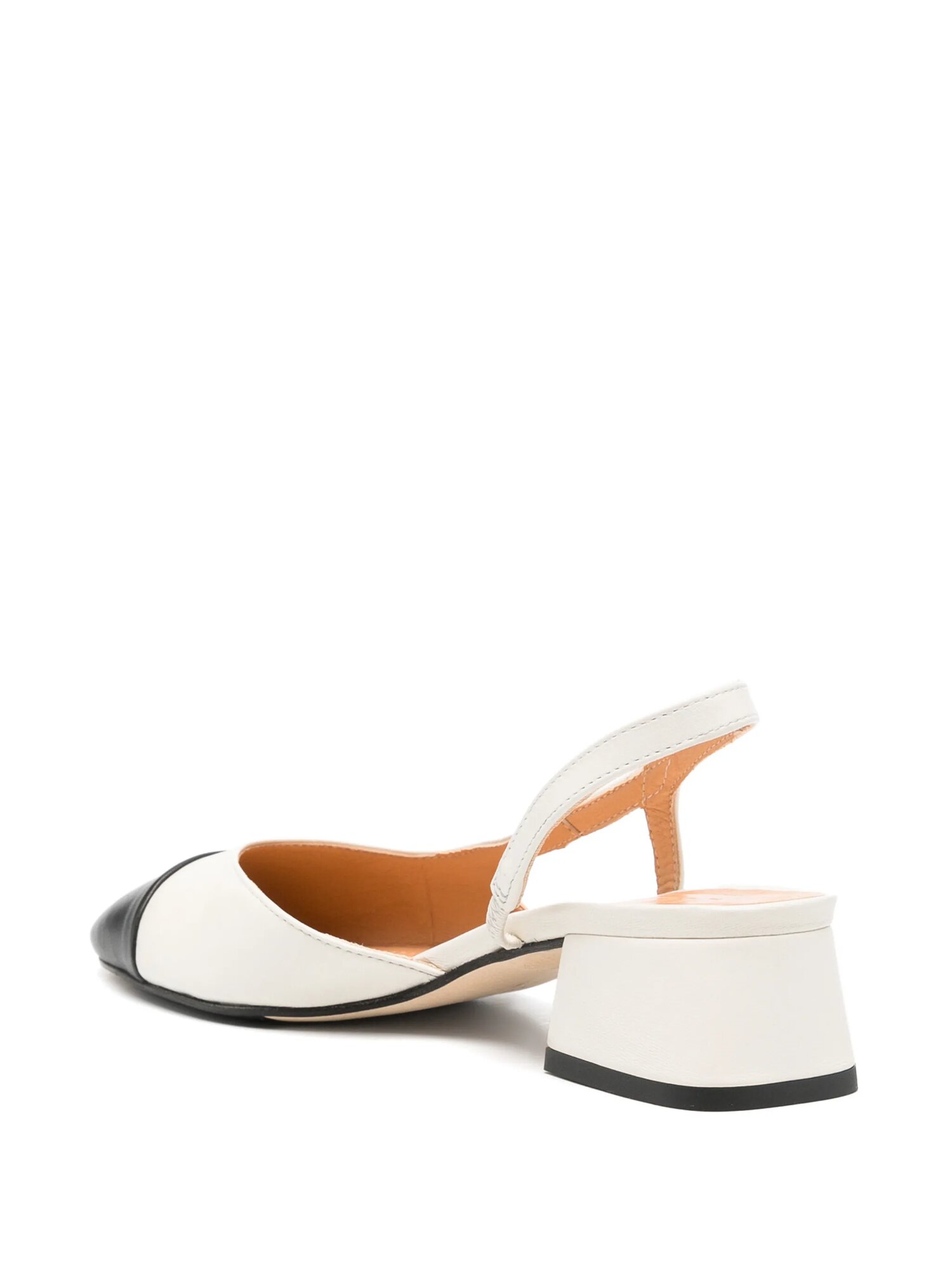 Туфли Julie Dee Captoe slingback pumps, размер 39, white — фото 1