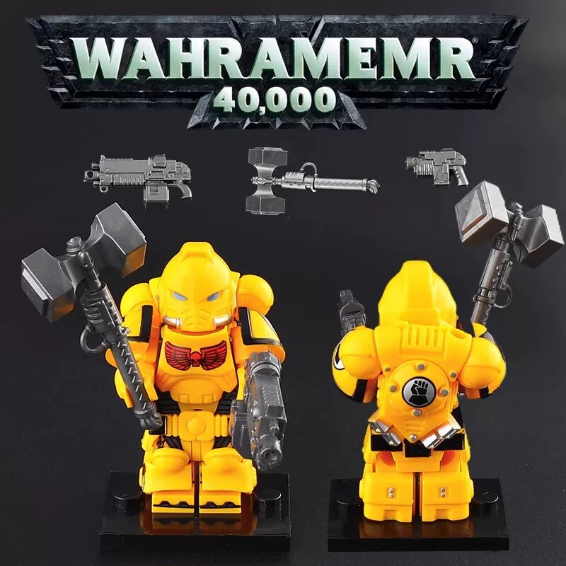 Комплект модели одного космического пехотинца Imperial Fists с оружием