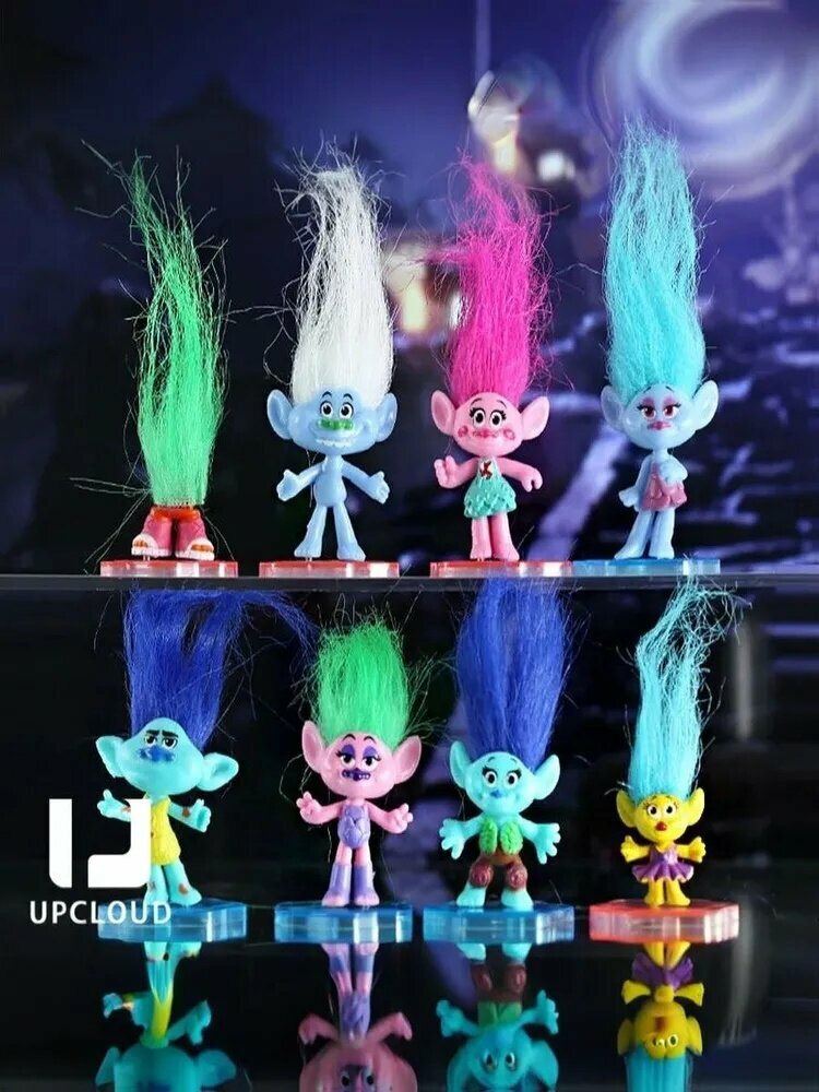 Мультфильма Тролли - Trolls/Тролли 8 шт/UPCLOUD-материал из пвх