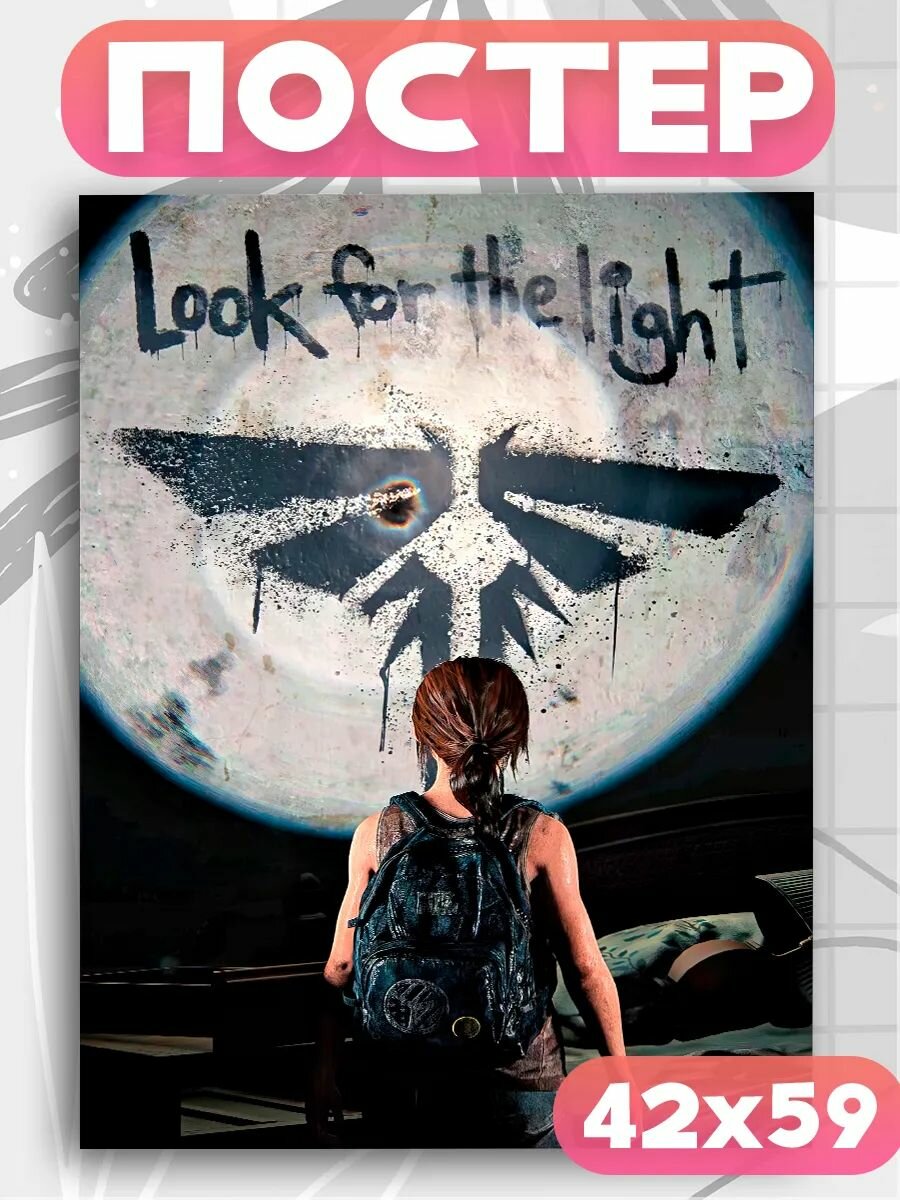 Постер на стену The last of us , плакат 1шт, А2 размер.