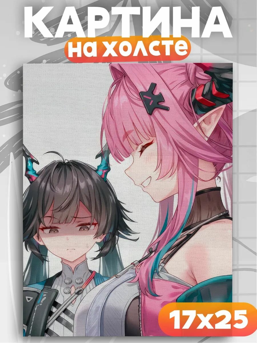 Картина на стену Arknights Endfield, на подрамнике, 1шт, 25х17 размер.