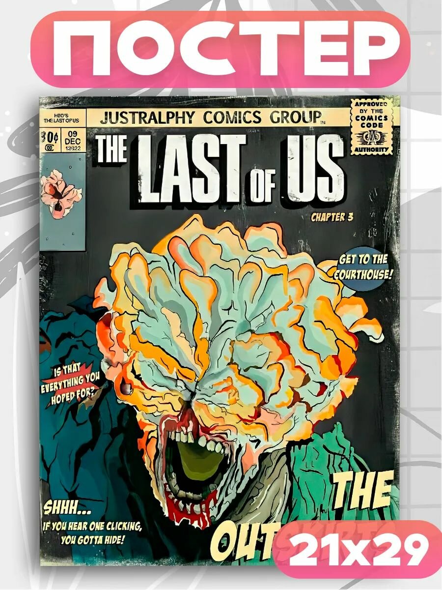 Постер на стену The last of us , плакат 1шт, А4 размер.